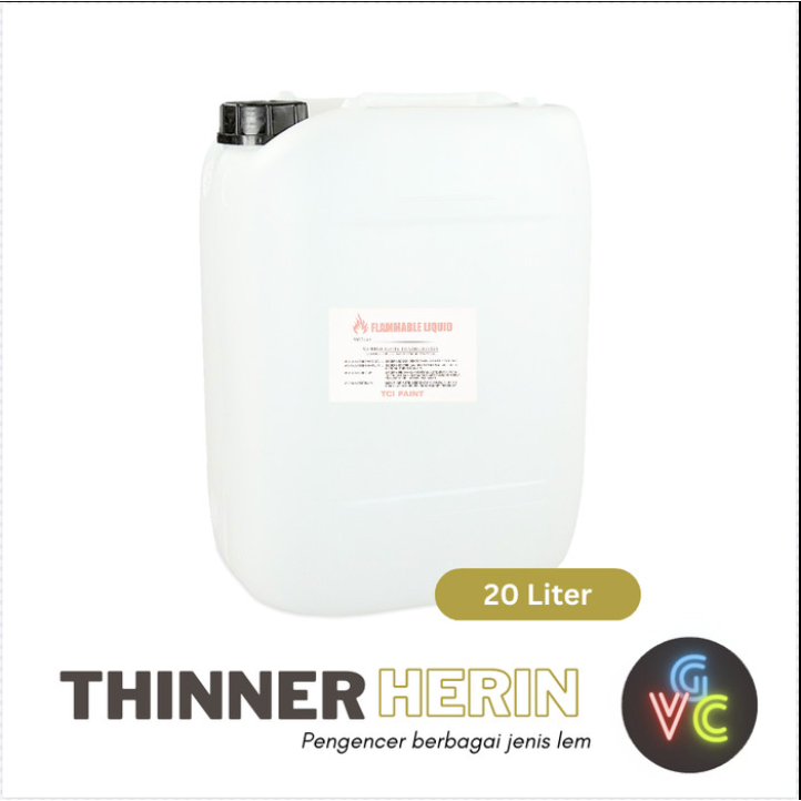 Jual Thinner Herin 20 Liter - pengencer lem kuning/aibon/fox - GVCSupply | Shopee Indonesia