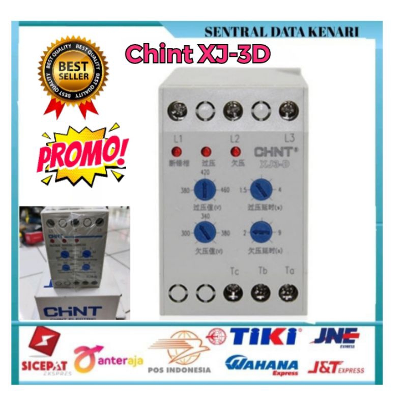 Jual Phase Failur Relay Chint XJ3-D Chint XJ3-D 308V AC Over Under ...