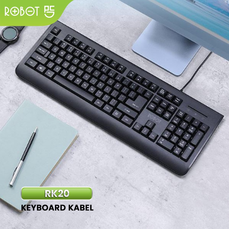 Jual ROBOT Keyboard Berkabel / Portable Mini Office Wired Keyboard RK20 ...