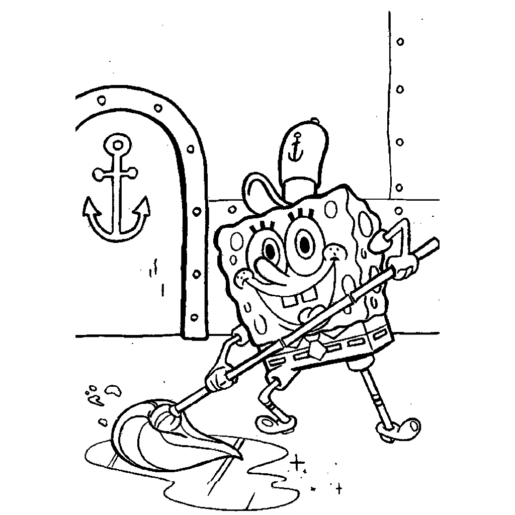 Jual Gambar Sketsa Mewarnai / Spongebob / Part 1 / Gambar Sketsa ...