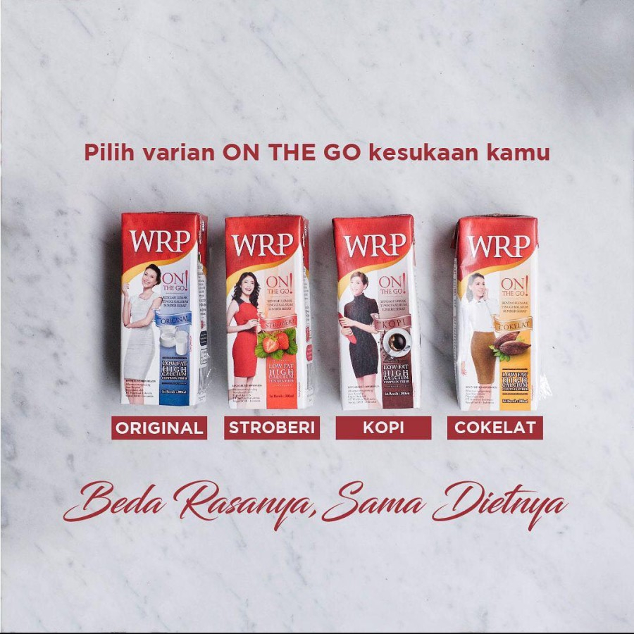 Jual WRP On The Go 200 ml / Susu UHT Diet Low Fat Hi Fiber & Calcium ...
