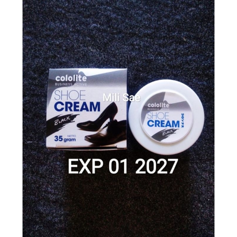 Jual COLOLITE SHOE CREAM JAR *SEMIR SEPATU* HITAM 35gr (EXTRA BUBLE ...