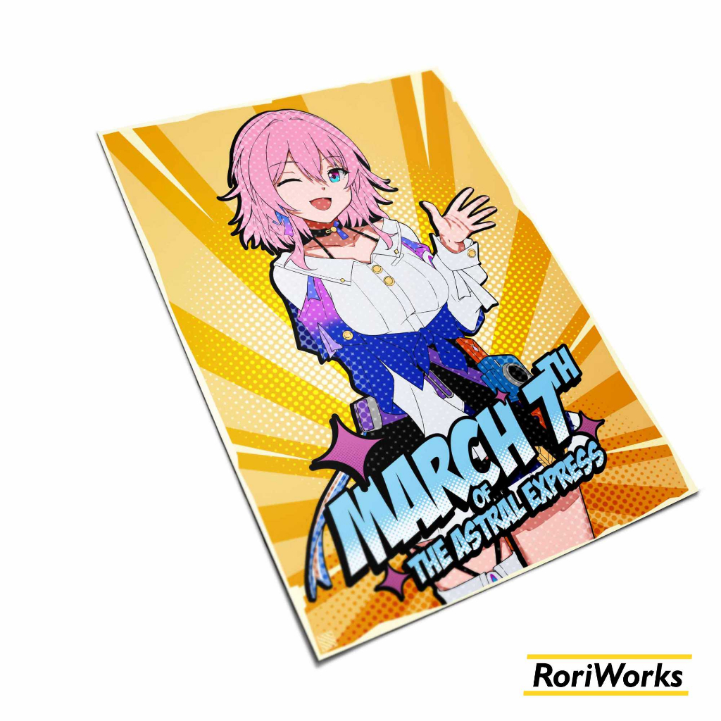 Jual Poster Anime - March 7th / Mitsuki | Honkai Star Rail | Retro Pop ...