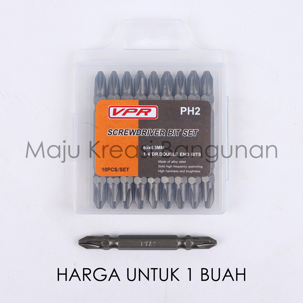 Jual Mata Obeng Angin PH2 65mm VPR PH 2 65 mm Baut Kembang Magnet Tip ...