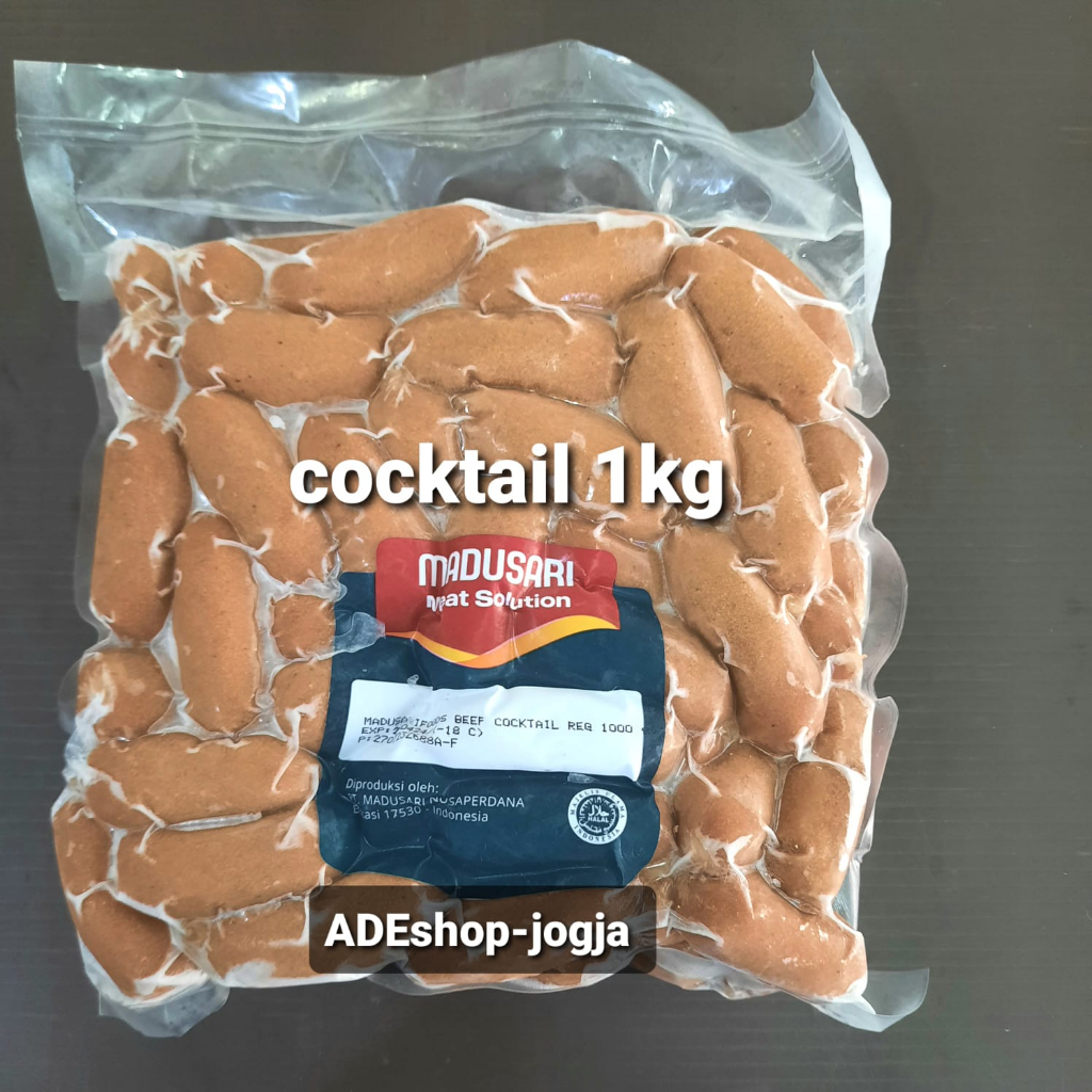 Jual sosis sapi cocktail pendek mini madusari 1kg meat solution madu ...