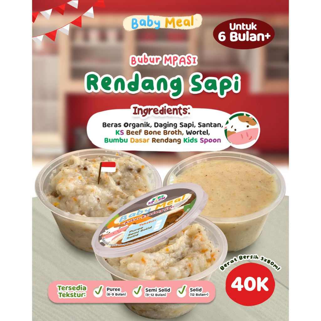 Jual Kids Spoon Bubur Mpasi Rendang Sapi (Frozen) | Shopee Indonesia