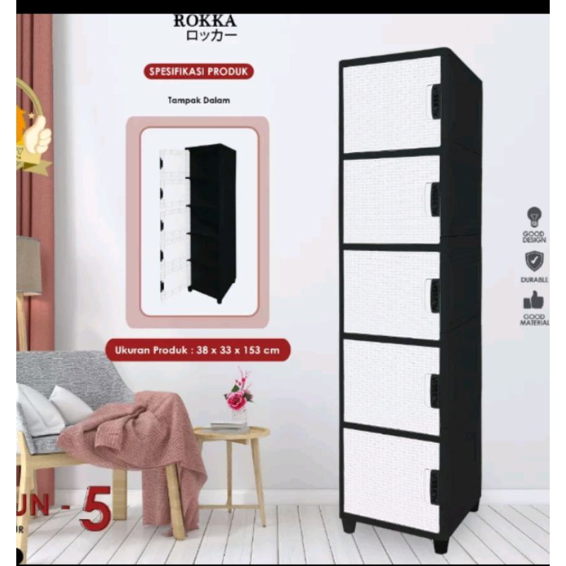 Jual Lemari plastik 5 susun | Shopee Indonesia