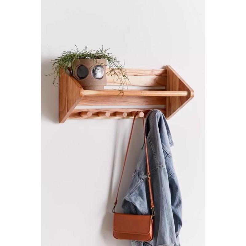 Jual hiasan dinding/Rak tempat gantungan kunci rak kayu serbaguna ...