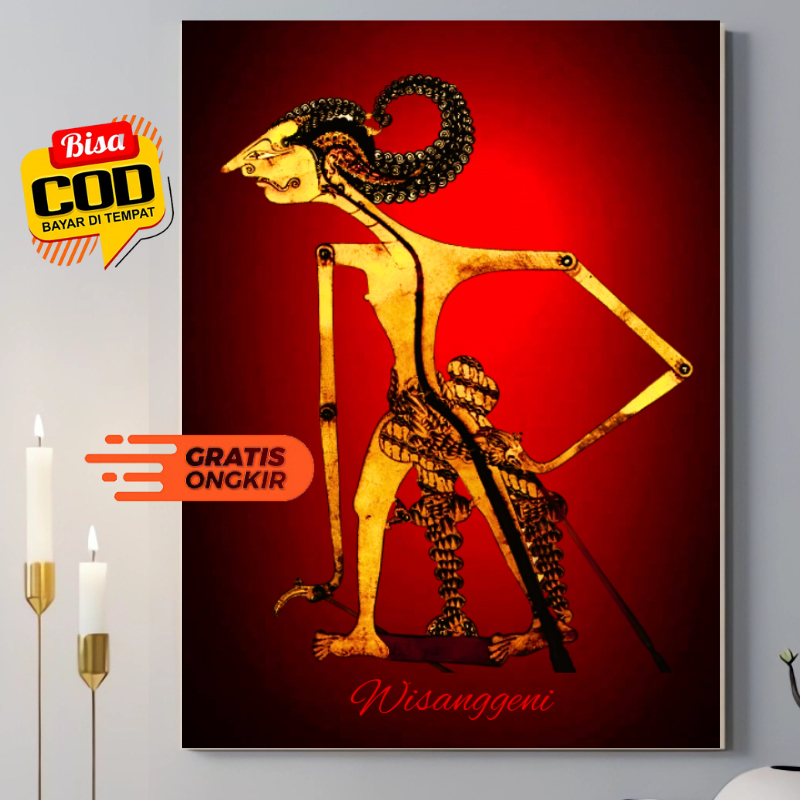 Jual Poster Wayang Kulit Wisanggeni Untuk Hiasan Dinding Atau Wall ...