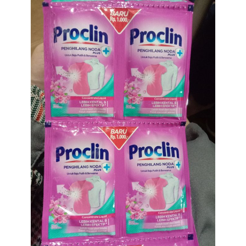 Jual PROCLIN WARNA 1 RENCENG 24 SACHET | Shopee Indonesia