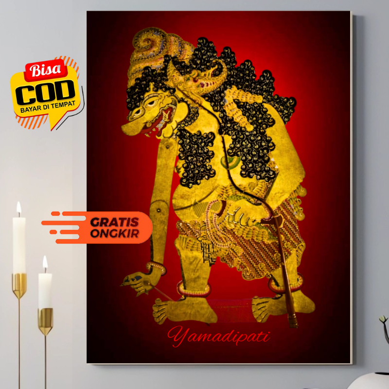 Jual Poster Wayang Kulit Yamadipati Untuk hiasan Dinding Atau Wall ...