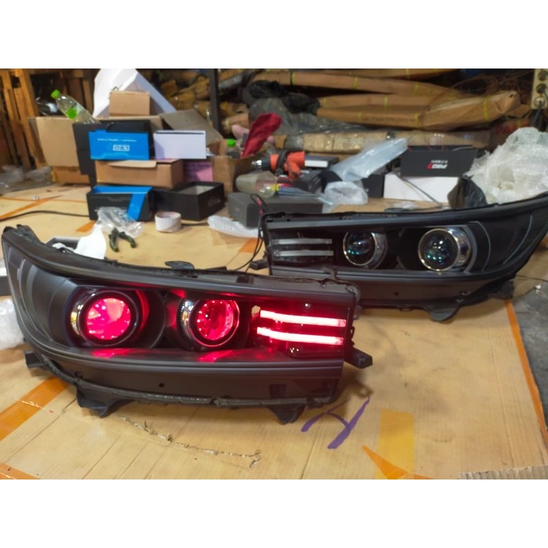 Jual Headlamp INNOVA REBORN Dobel Projie BILED 220watt | Shopee Indonesia