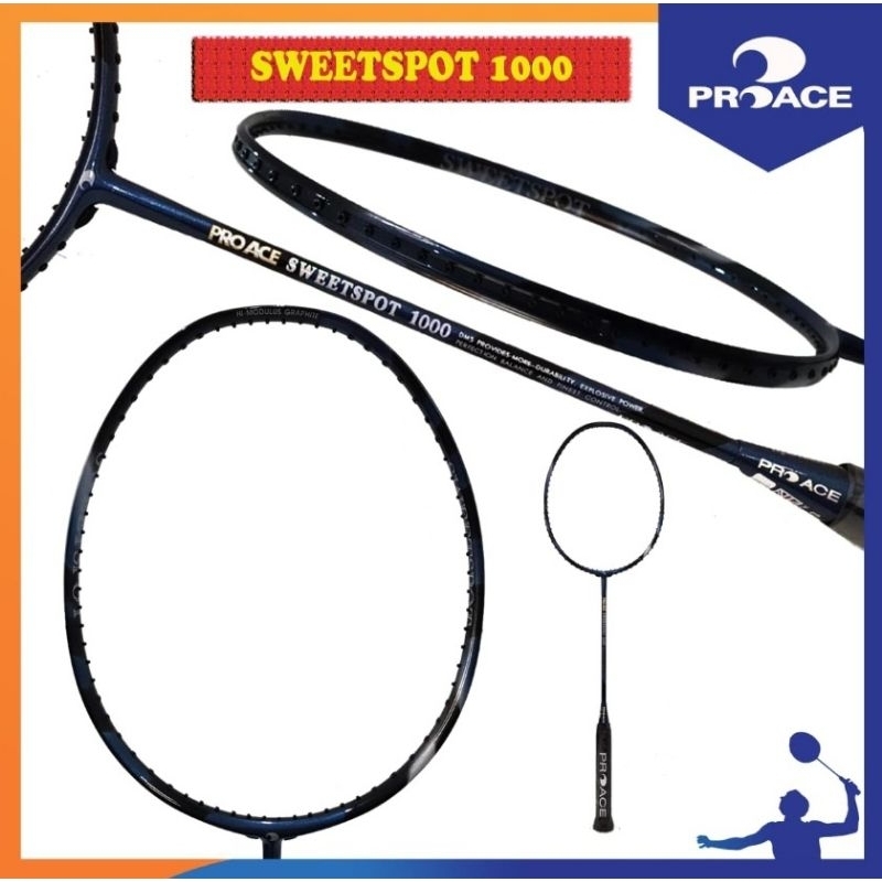 Jual Pro Ace Sweetspot 1000 (Raket+Stargrip) // Raket Pro ace Sweet ...
