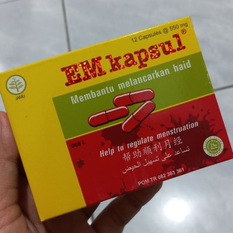 Jual EM Kapsul - Kapsul Melancarkan Haid dan Meredakan Nyeri pada saat ...