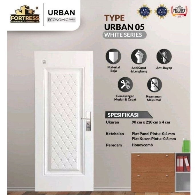 Jual Pintu Baja Fortress Urban 90.05 Ukuran 90x210 | Shopee Indonesia