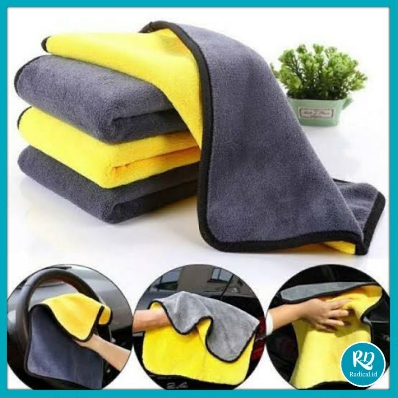 Jual SM Kain Lap Microfiber 30x30 Mobil Lap Kaca Meja Lembut Serap Air ...
