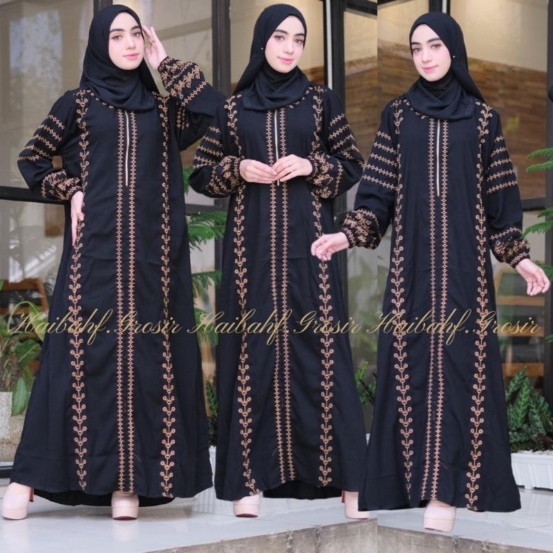 Jual Basic Abaya Hitam Polos Remaja Masa Kini Bahan Nyaman | Shopee ...
