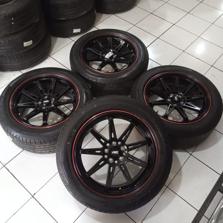 Jual Velg Mobil Racing Seken Ring 17 HSR TIKALA Velg R17 Bekas Paket Ban Dunlop Cocok Untuk ...