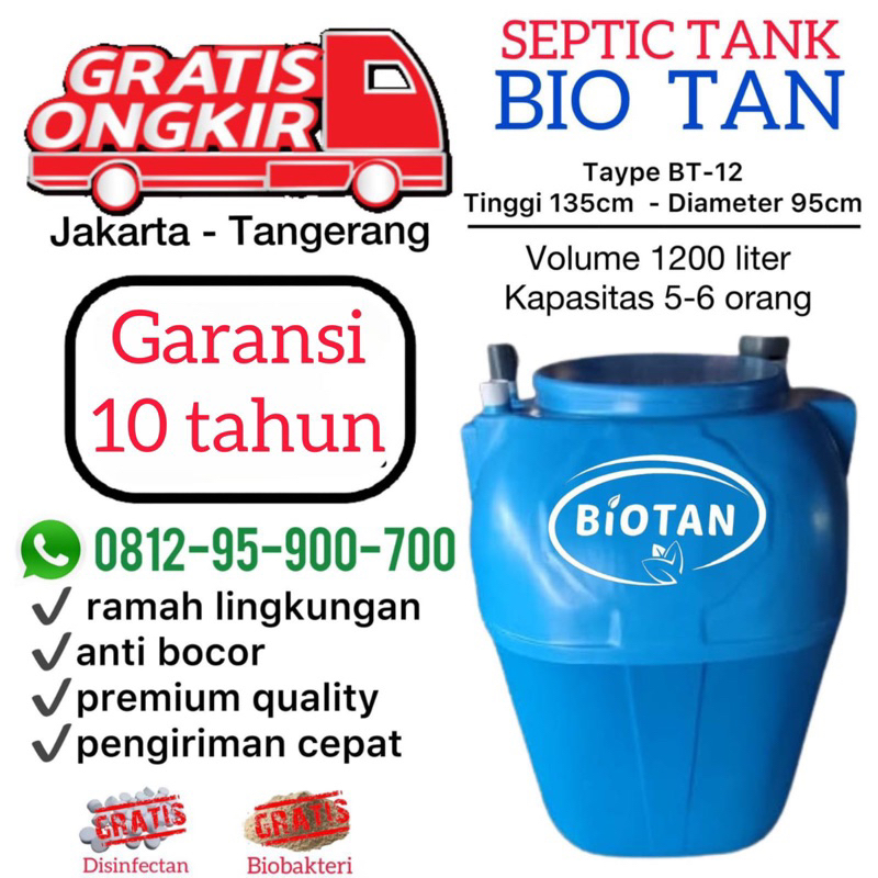Jual Septic Tank ,Septic Tank Bio ,Biofill,Biotank ,1200 liter | Shopee ...