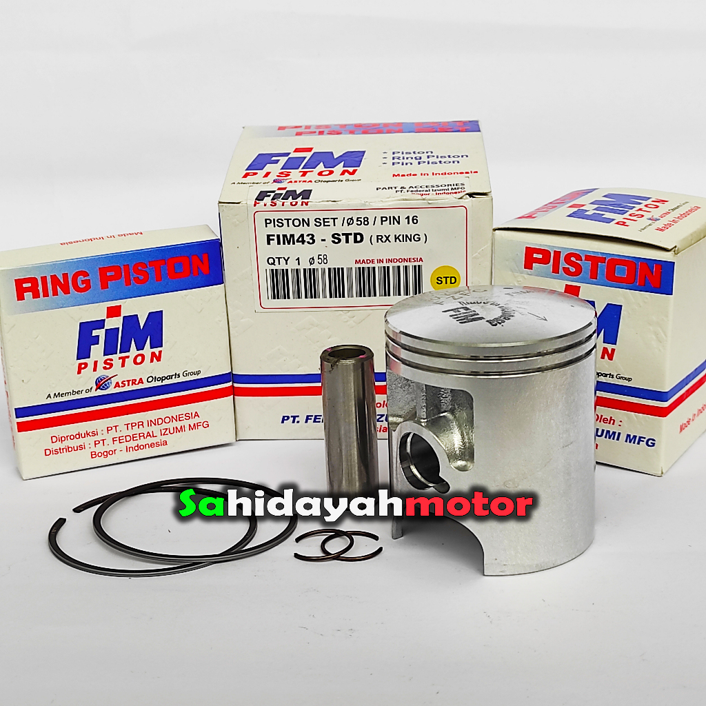 Jual Seher Piston Set FIM RX King | RXKing | RXK Pin 16 std 25 50 75 ...