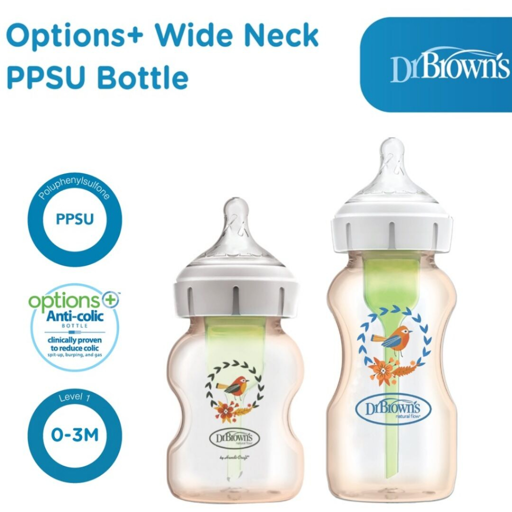 Jual DR BROWN'S OPTIONS PLUS WIDE NECK PPSU BOTTLE 150ml / 270ml BOTOL SUSU BAYI | Shopee Indonesia
