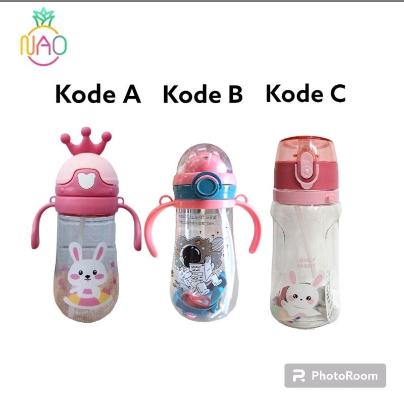 Jual BOTOL MINUM ANAK PORTABLE / BOTOL MINUM 400 ML / BOTOL MINUM 450 ...