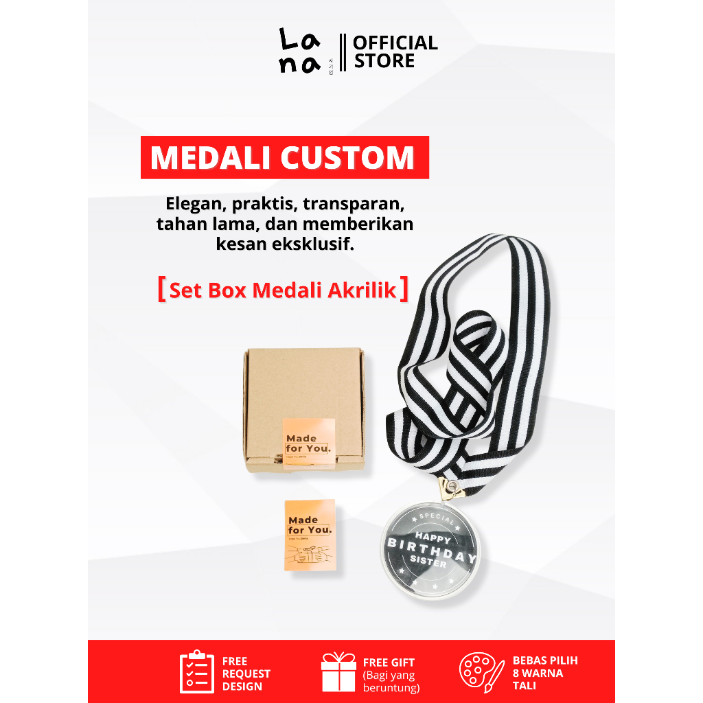 Jual MEDALI CUSTOM / MEDALI WISUDA / MEDALI AKRILIK / MEDALI GRADUATION ...