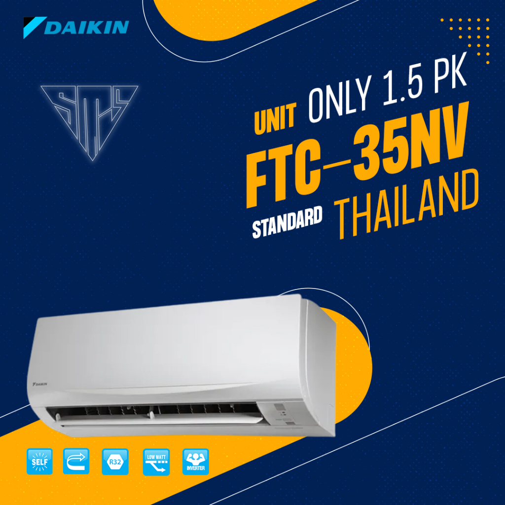Jual AC Daikin 1,5 PK Standart Thailand FTC35NV14 | Shopee Indonesia