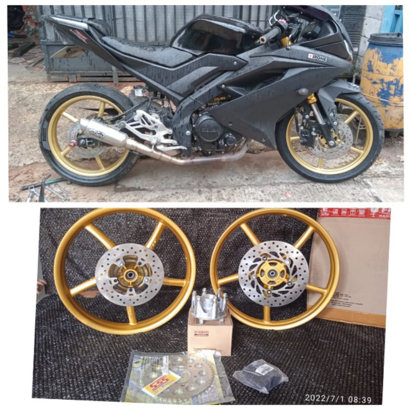 Jual Velg R15V3/MT15/XSR/MT Down size model RCB | Shopee Indonesia