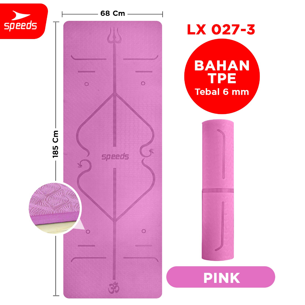 Jual SPEEDS Matras Yoga NBR Tebal 10mm Premium Alas Olahraga Yoga ...