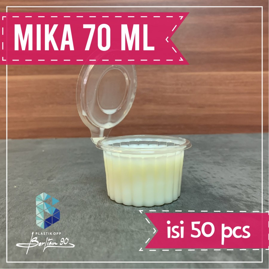 Jual isi 50 pcs_Sauce Cup Mika 70 ml Tempat Saus Plastik / Tempat Saos ...