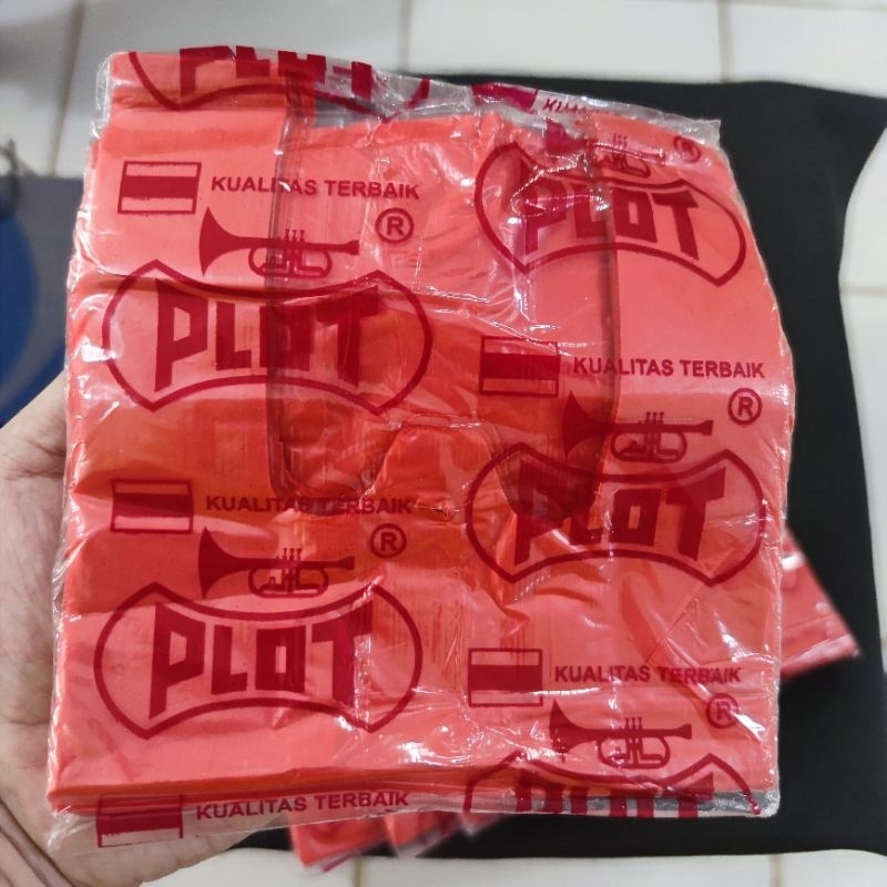 Jual plastik merah ukuran 15 PLOT hdpe warna asoy kresek asoi kecil per ...