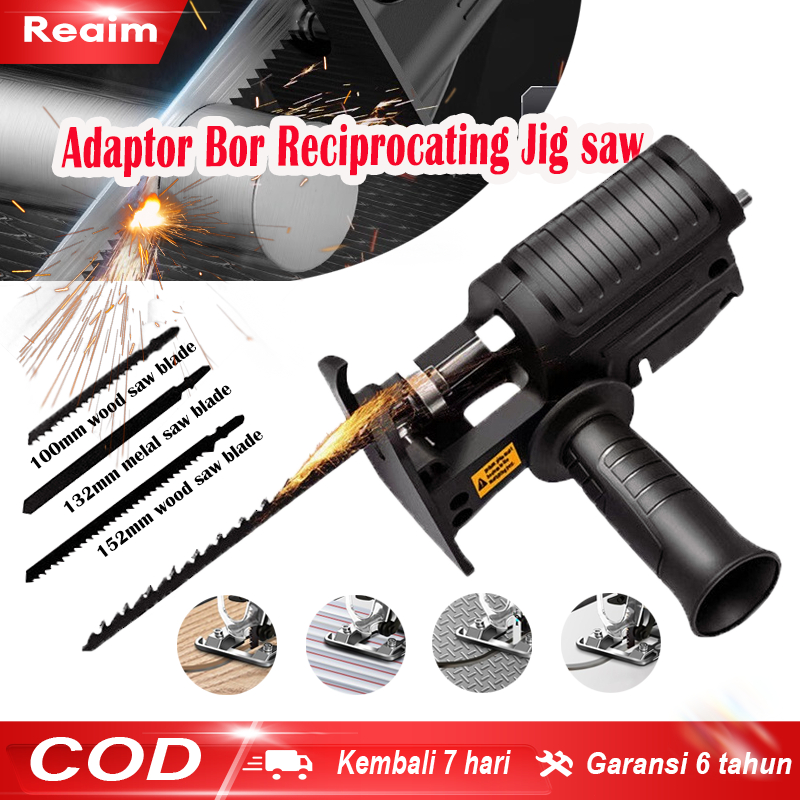 Jual Realm Adaptor Bor Reciprocating Jig saw konektor electric drill ...