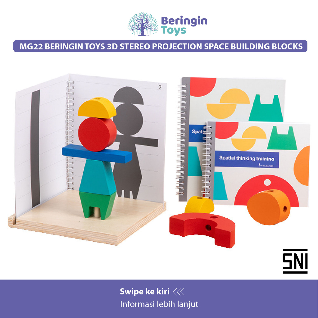 Jual Beringin Toys 3D STEREO PROJECTION SPACE BUILDING BLOCKS / Mainan ...