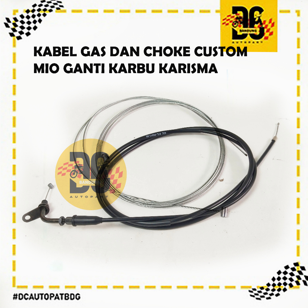 Jual KABEL GAS DAN CHOKE CUSTOM MIO GANTI KARBU KARISMA | Shopee Indonesia