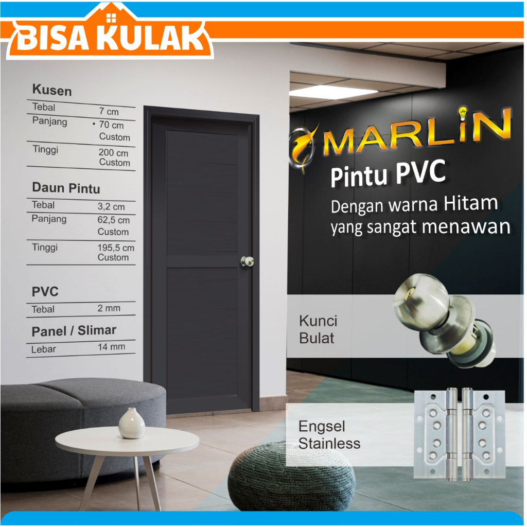 Jual PINTU KAMAR PVC STANDART HOTEL BINTANG 5 KUALITAS NO 1 | Shopee ...