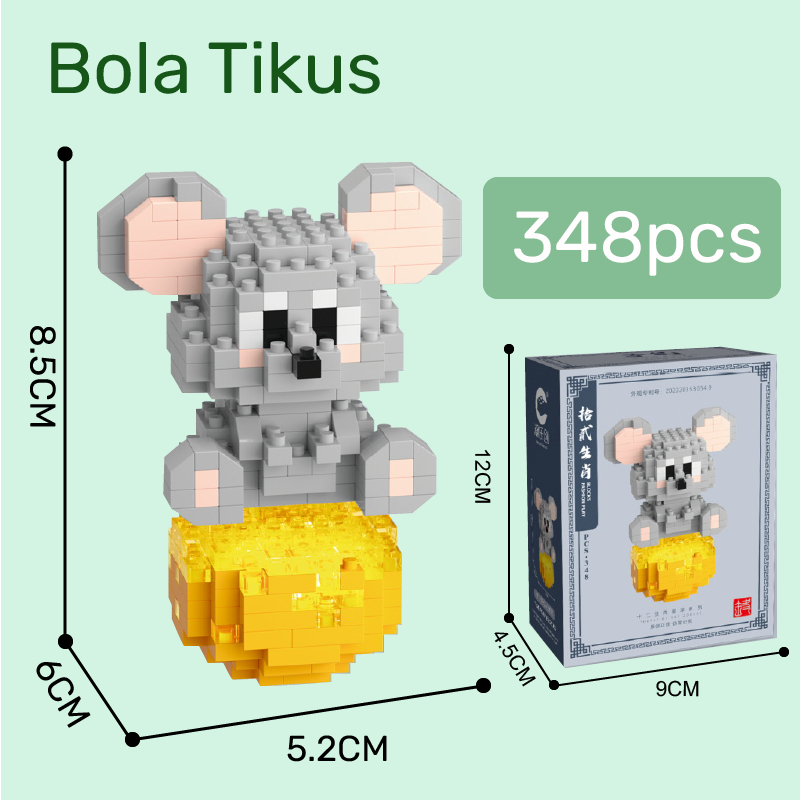 Jual BLOCK CITY NANO BLOCK 12 SHIO SERIES / 12 Chinese Zodiac / BRICKS ...