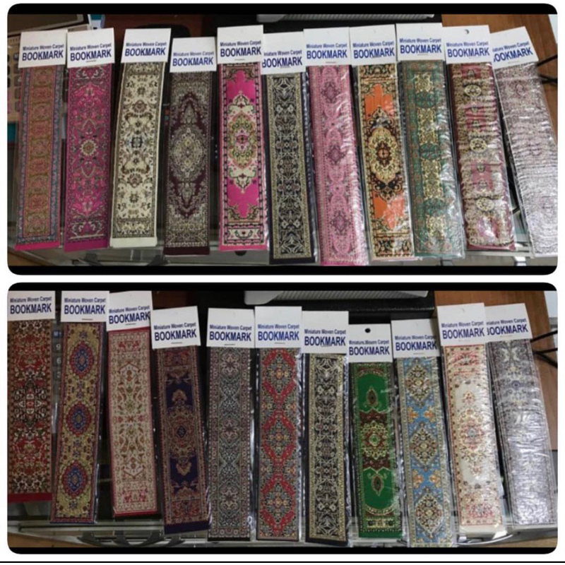 Jual Pembatas Buku Motif Khas Turki• Turkish Woven Bookmarks• Miniature ...
