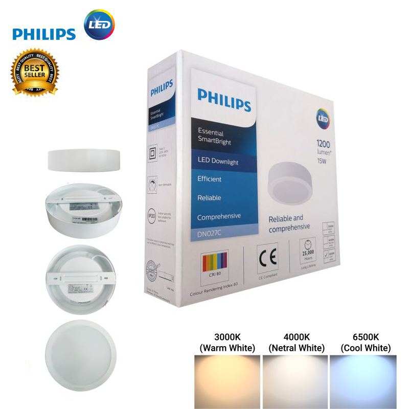 Jual Philips LED Downlight Outbow DN027C 15 Watt | Shopee Indonesia