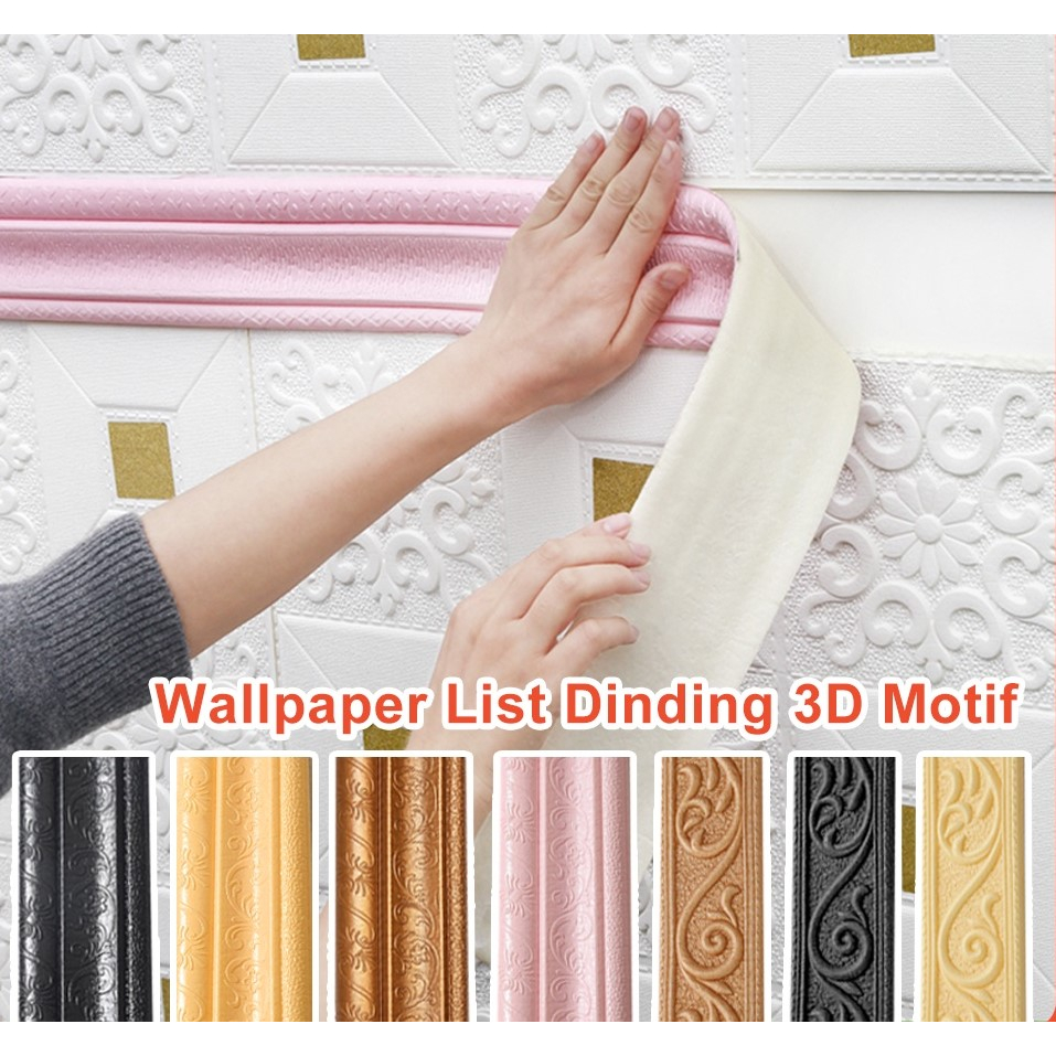 Jual WALLBORDER LIST /LIST BORDER WALLPAPER LIST FOAM STICKER DINDING ...