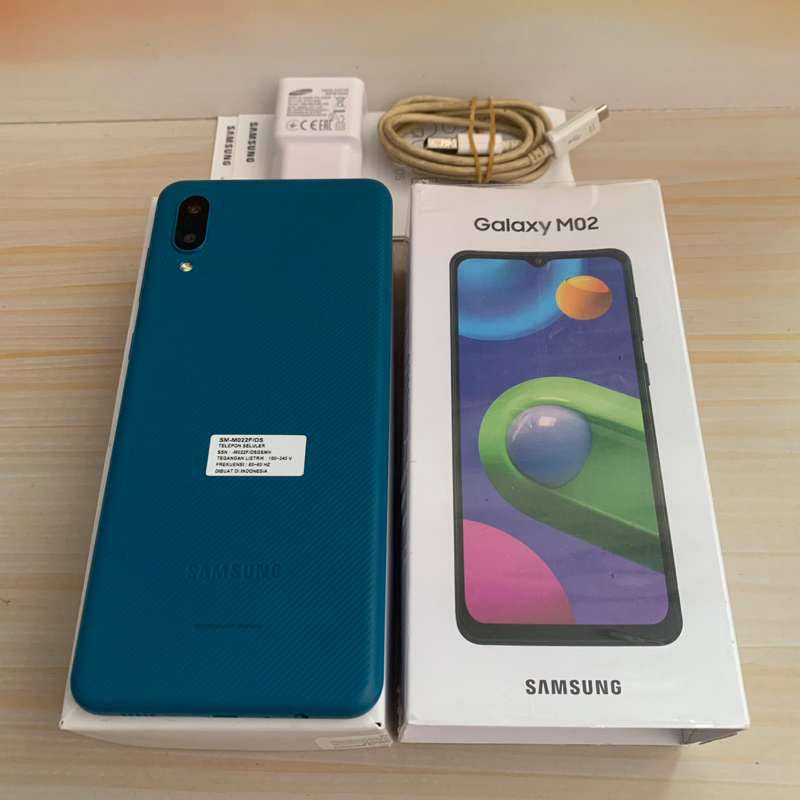 Jual Samsung M02 ram 2GB 32GB Bekas - Fullset Resmi - second | Shopee ...