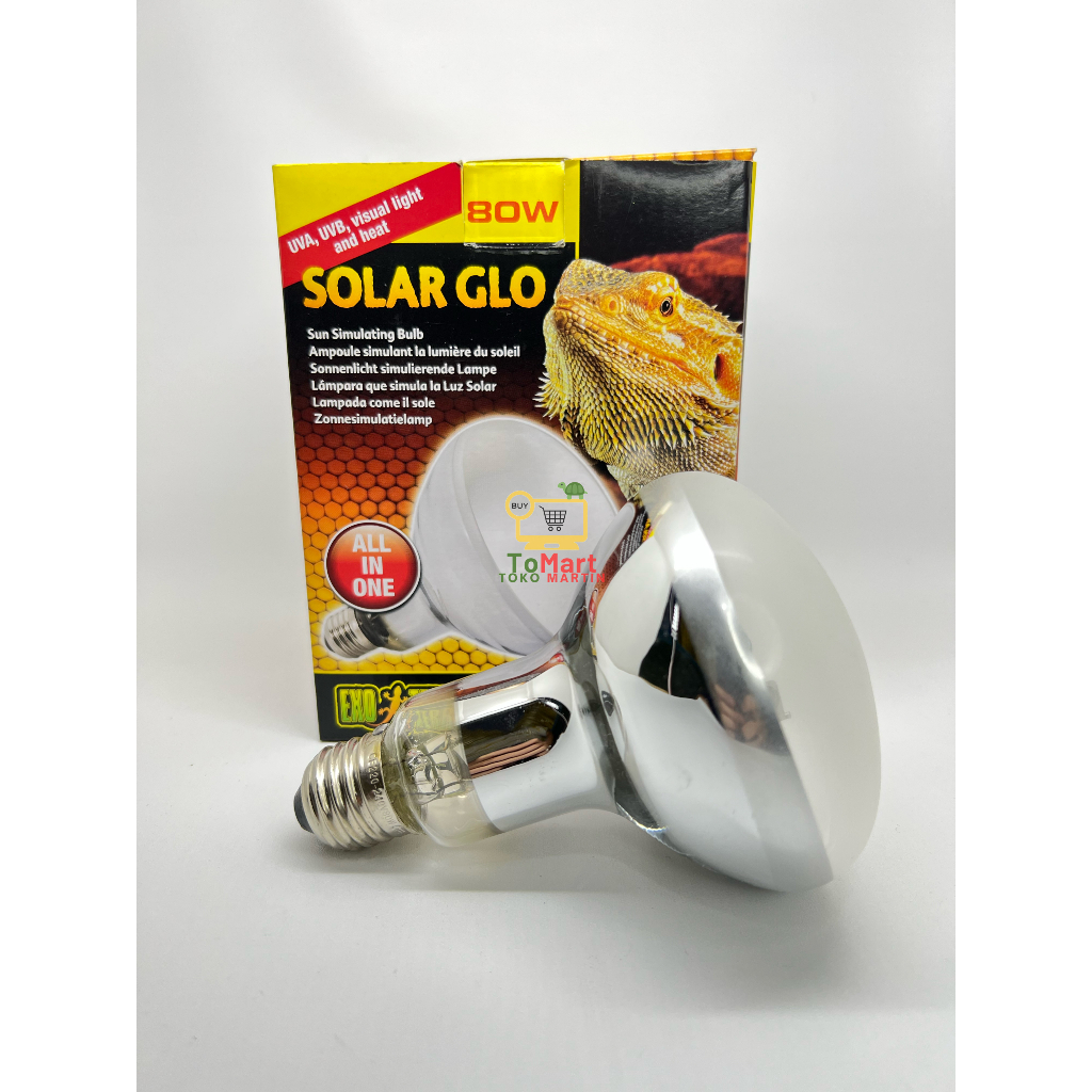 Jual Solar Glo 80 W Exoterra Lampu UVA UVB Kura Reptil Kadal Tortoise | Shopee Indonesia