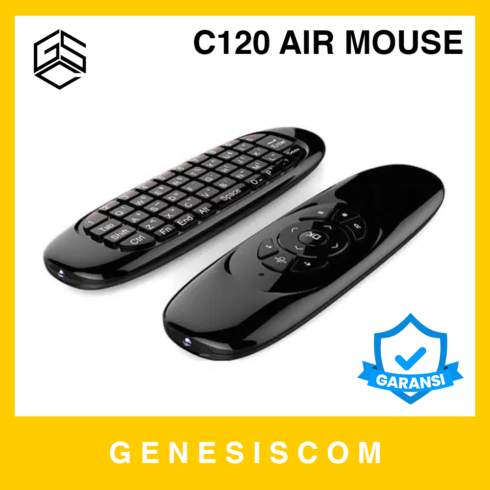 Jual Keyboard Mouse Wireless C120 Smart Air Remote 2.4G Gyro Air Mouse for TV, Android TV, etc ...