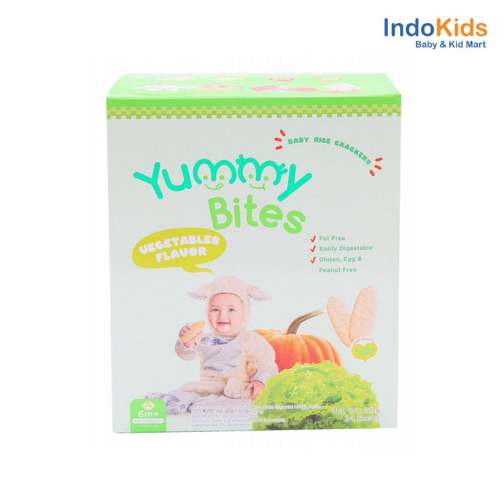 Jual Yummy Bites Rice Crackers Bayi Varian Rasa - Kemasan Baru | Shopee ...