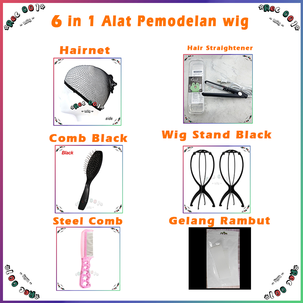 Jual 【Kombinasi Alat Pemodelan Wig】 Kombinasi Alat Penjepit Wig ...
