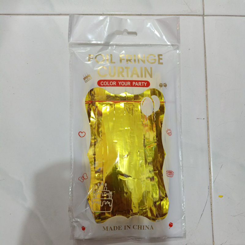 Jual BOS Tirai Foil panjang ± 2 meter lebar ± 1 meter backdrop curtain ...