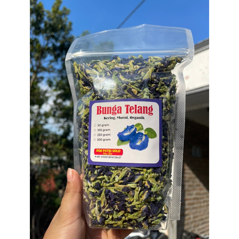 Jual BUNGA TELANG KERING 10 Gram ( KERING , MURNI , ORGANIK ) | Shopee ...