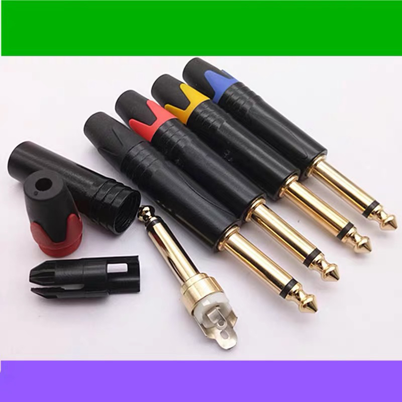 Jual Jack Akai Mono 6.5mm / jack akai stereo Jek akai Mono gold metal ...