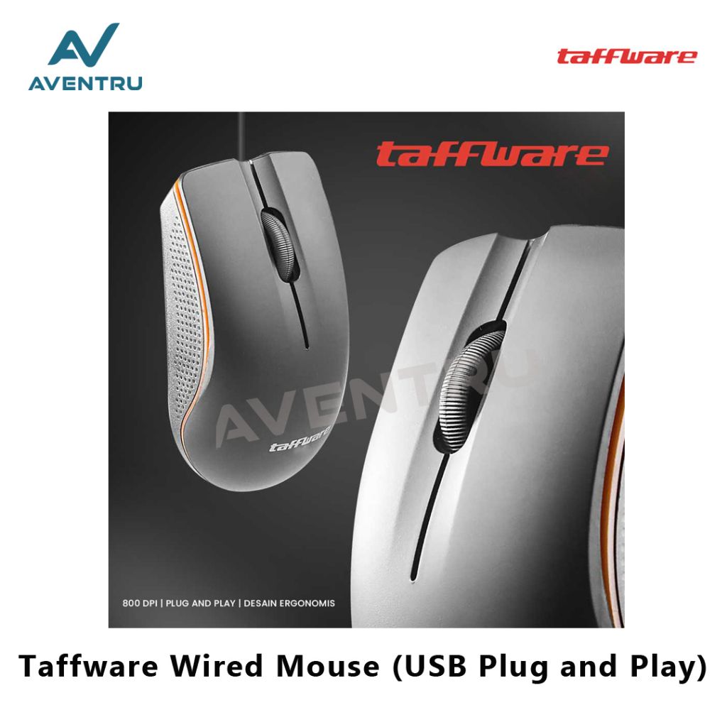 Jual Taffware Rechargeable Silent Wireless Wired Mouse Kabel Windows ...