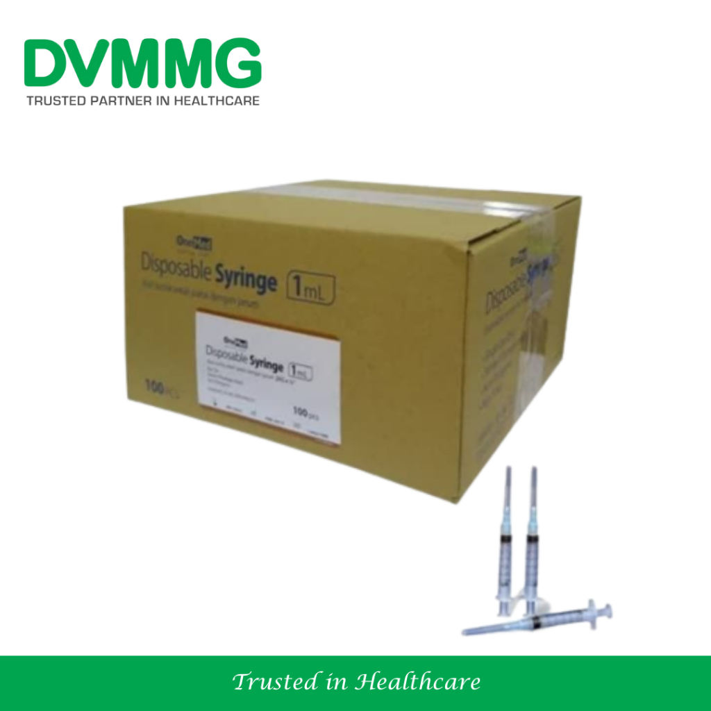 Jual Onemed Disposible Syringe Tuberculin Spuit 1cc per Box isi 100 pcs ...